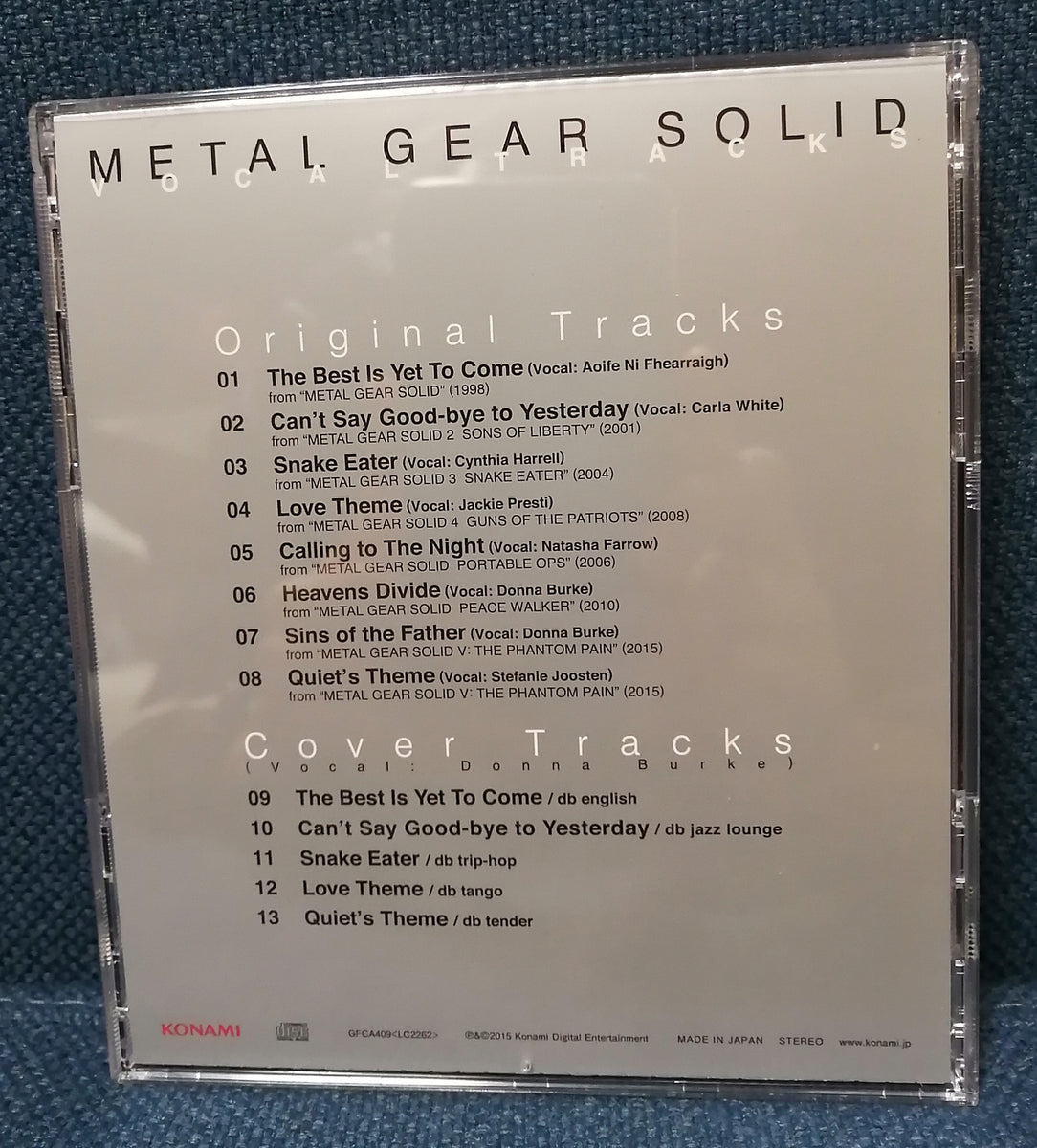 Game Soundtrack - Metal Gear Solid: Vocal Tracks CD – Ongaku Express Japan Entertainment